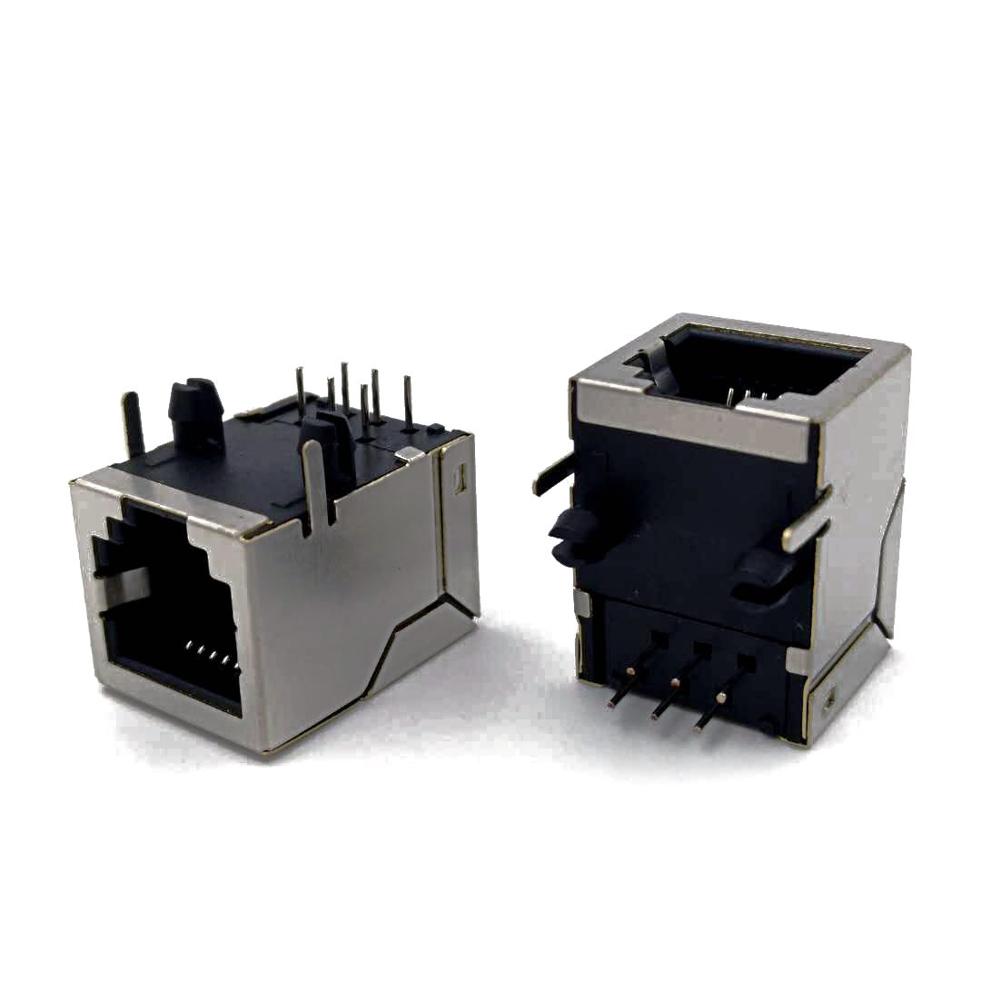 RJ25 Connectors, 5921 6P6CS, Single Port,Righ Angle, 1 x 1, RJ Type ...